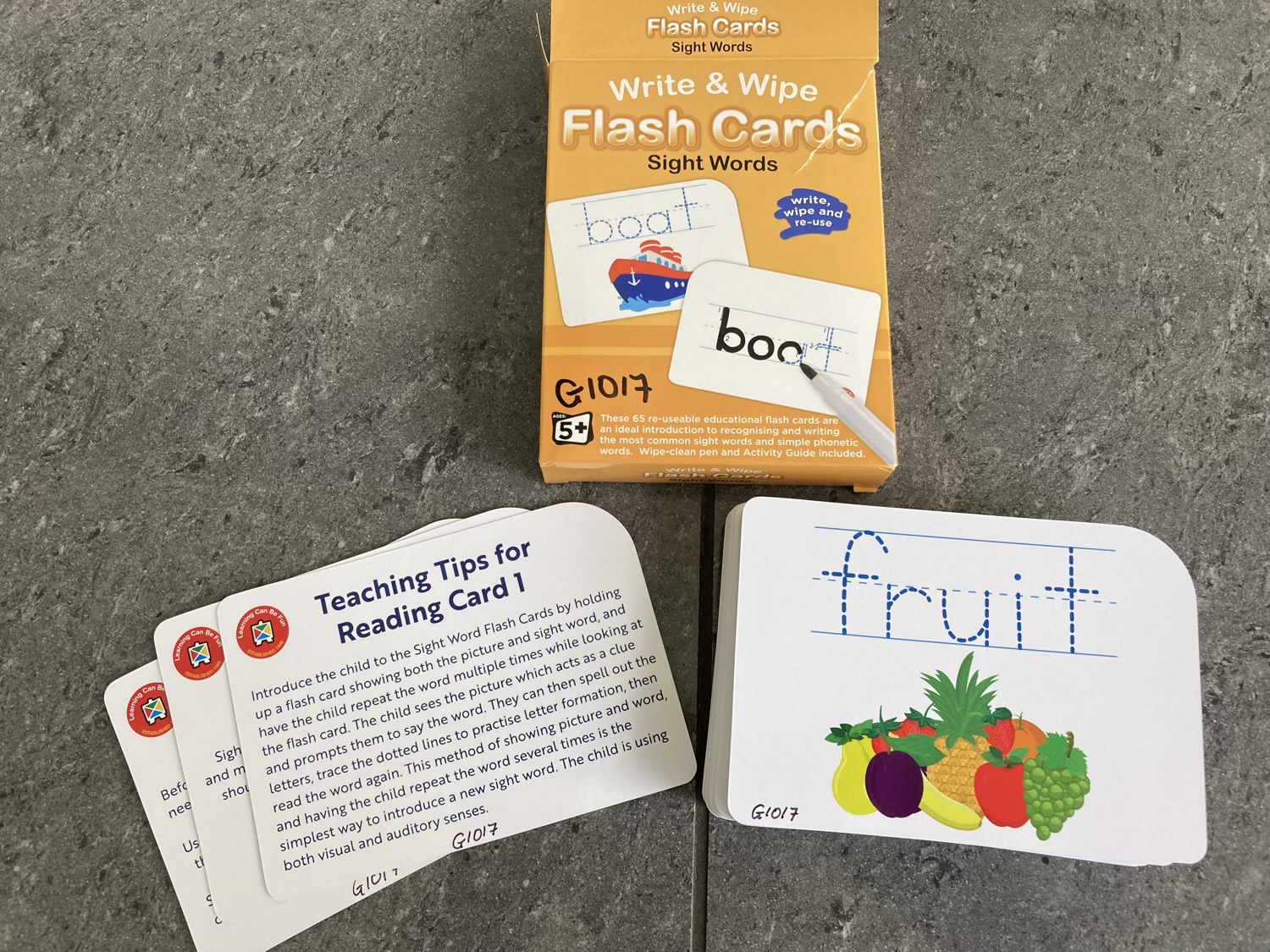 Sight Words - Write & Swipe Flash Cards