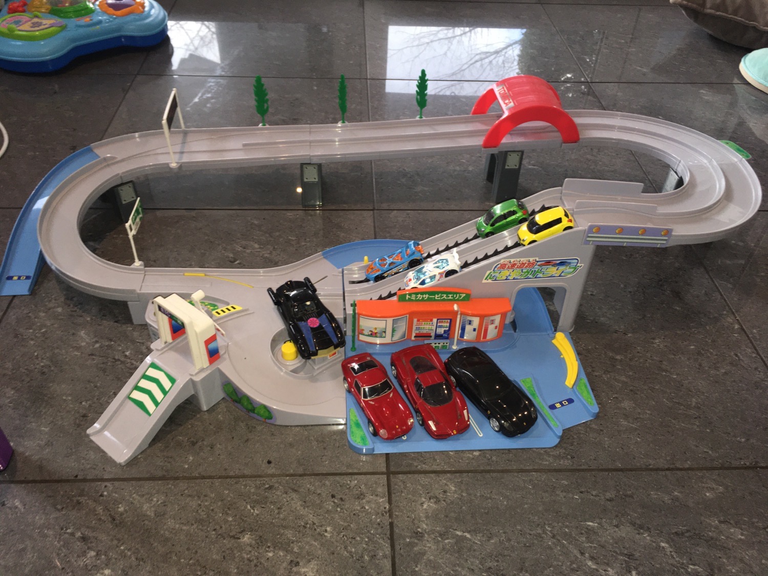 Highway Car Track with Cars